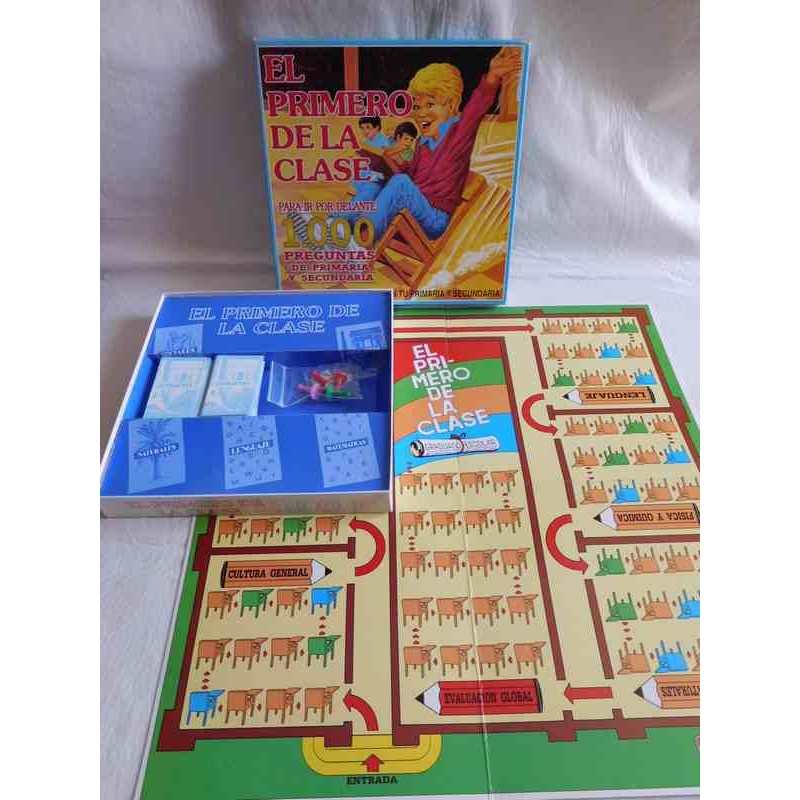 Juego de mesa el Primero de la Clase. Pregunta de primaria y secund...
