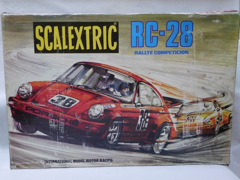 Caja de Scalextric RC28 Exin. Completo.