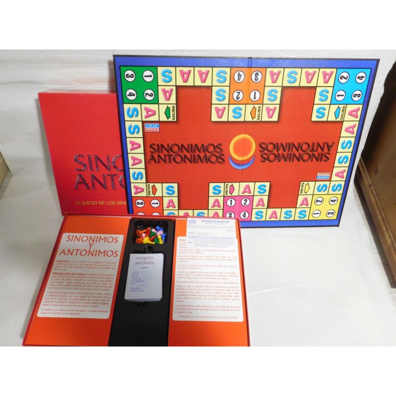 Juego de mesa de Sinónimos y Antónimos. Falomir.